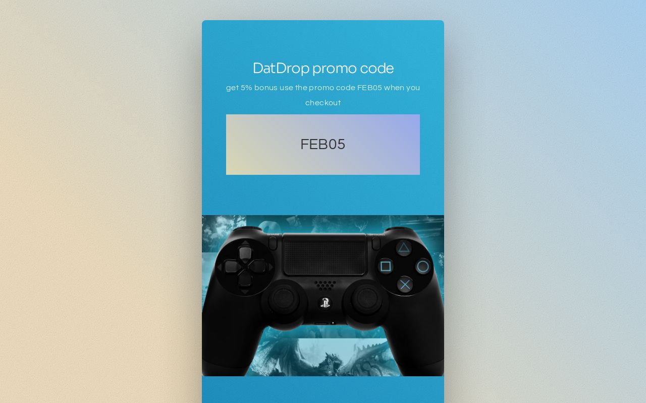 Datdrop Promo Code